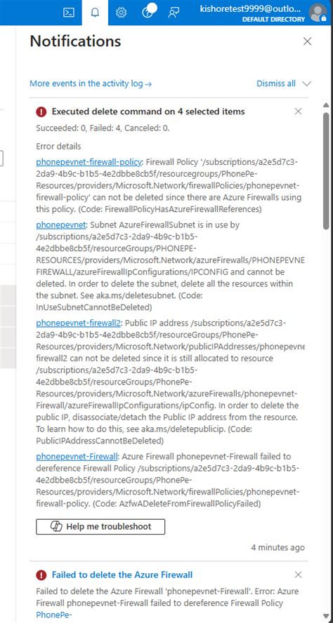 Issue With Deleting All Resources In Azure Microsoft Qanda