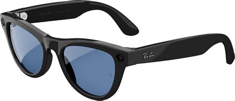 Ray Ban Meta Skyler Standard Smart Glasses Shiny Black Clear To