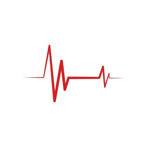 Premium Vector Heartbeat Cardiogram Icon Vector Logo