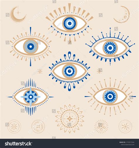 Evil Eye Vector Design Elements Magic Stock Vector Royalty Free