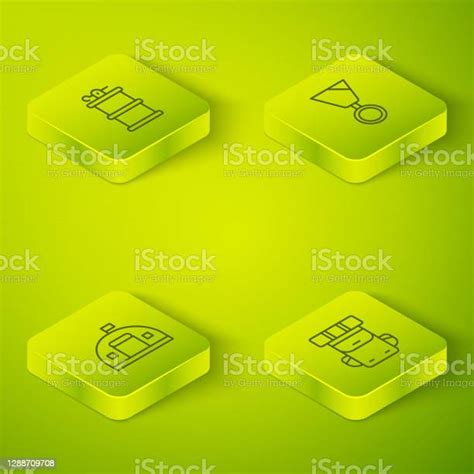 설정 등도 라인 군사 보상 메달 막사 하이킹 배낭과 손 연기 수류탄 아이콘 벡터 3차원 형태에 대한 스톡 벡터 아트 및 기타 이미지 3차원 형태 가방 건축 Istock