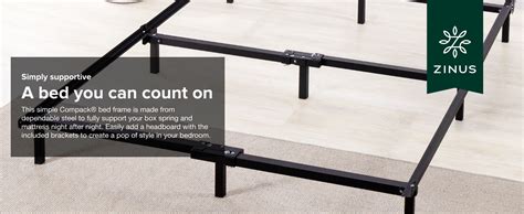 Zinus Compack 7 Inch Metal Bed Frame Instruction Manual White Queen