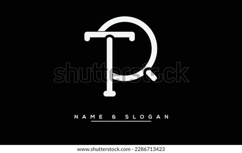 Qt Tq Abstract Letters Logo Monogram Stock Vector Royalty Free