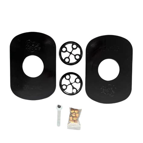 Ojk Plates Drag Drake Freeride Snowboard Binding Risers Wide Black