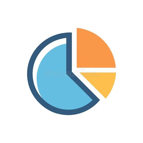 Pie Chart Icon For Data Visualization Stock Illustration Illustration