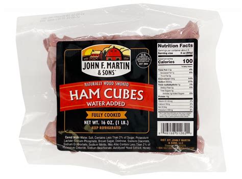 Ham Cubes John F Martin And Sons