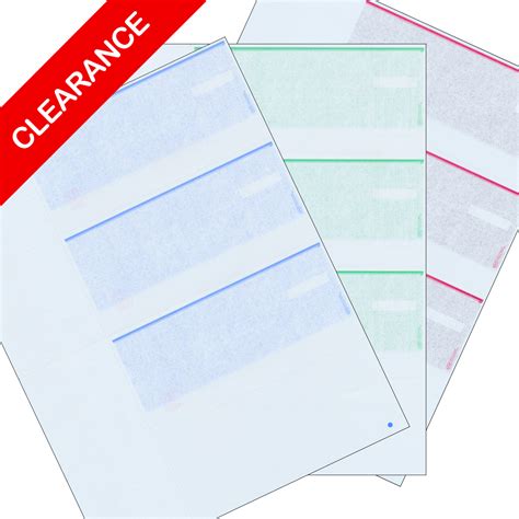Blowout 1500 Blank Computer Personal Wallet Check Paper Inkjetlaser
