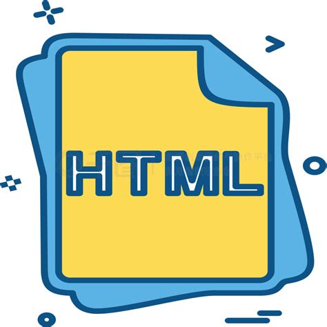 Html免抠元素 Html文件类型图标设计矢量 模板免费下载 Eps格式 2000像素 编号37333574 千图网