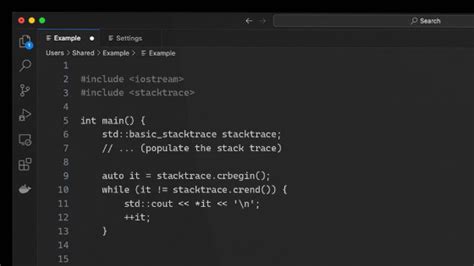 Basic Example Of Stdbasicstacktracemaxsize In C