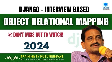 most important for interview django object relational mapping