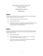 Problem Set Pdf DEPARTMENT OF ECONOMICS AND FINANCE College Of Business And Economics