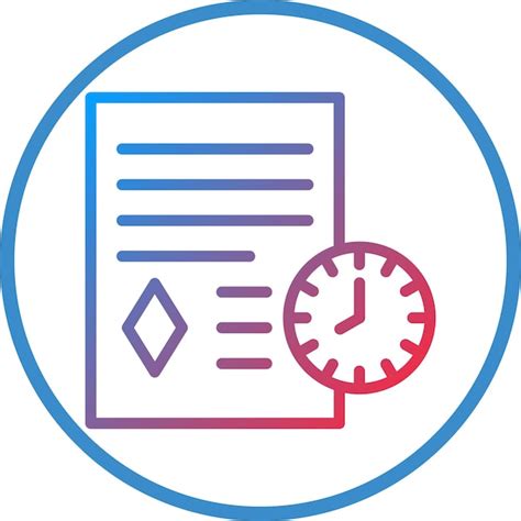 Premium Vector Vector Design Project Deadline Icon Style