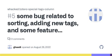 Some Bug Related To Sorting Adding New Tags And Some Feature Request Related To Sorting