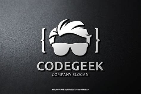 Code Geek Logo Template By Liveatthebbq On Creativemarket Coding