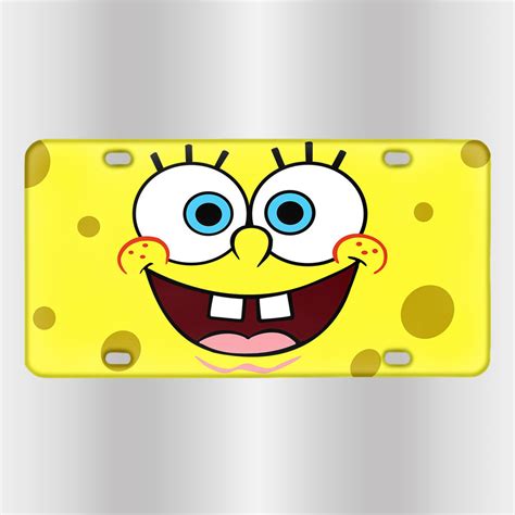 Spongebob Squarepants V1 Car License Plate Heiheiworld