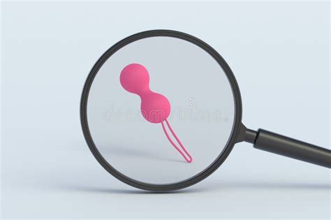 Female Sex Toy Behind Magnifying Glass Stock Illustration Illustration Of Adult Loupe 314405225