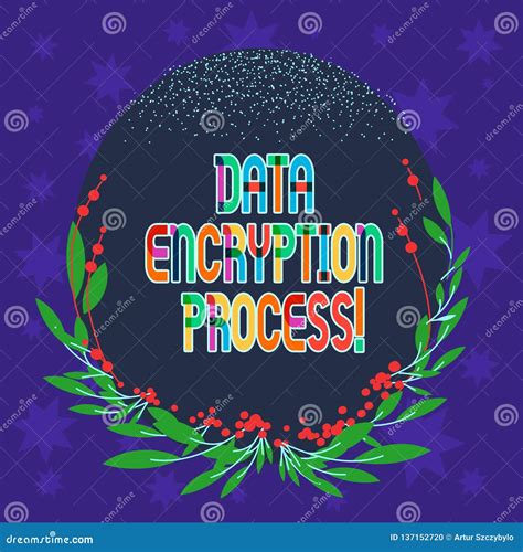 Handwriting Text Writing Data Encryption Process Concept Meaning The