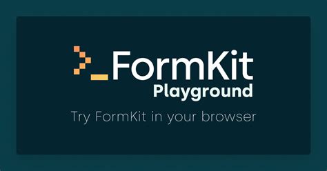 Playground ⚡️ Formkit