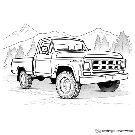 Ford Gmc Truck Coloring Pages Free And Printable Gmc Coloring Pages