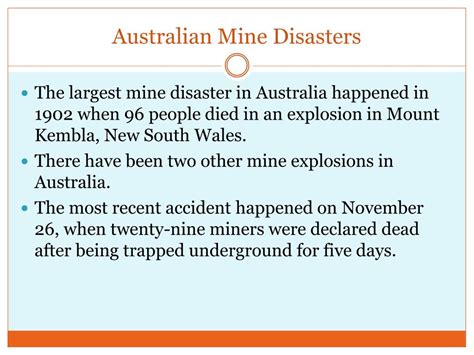 Ppt Australian Coal Mining Powerpoint Presentation Free Download