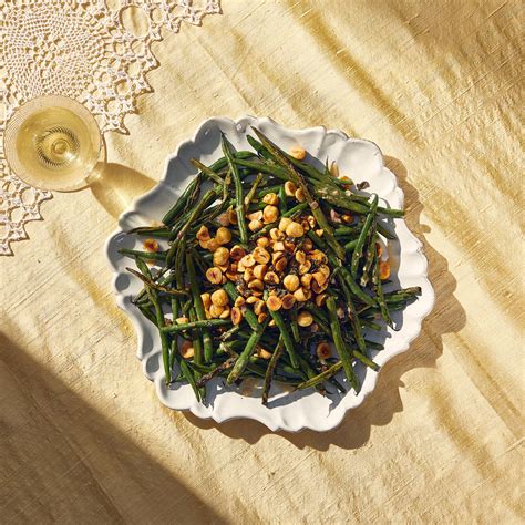Charred Green Beans With Brown Butter Vinaigrette Recipe Bon Appétit