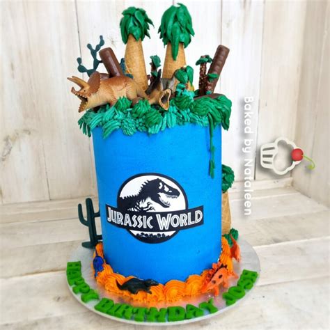 Dinosaur Jurassic Park Birthday Cake 2 Baked By Nataleen