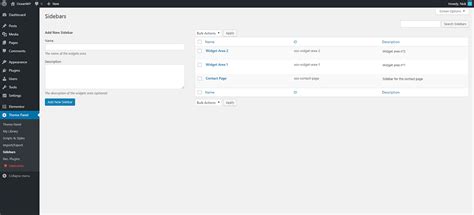 Ocean Custom Sidebar Wordpress Plugin