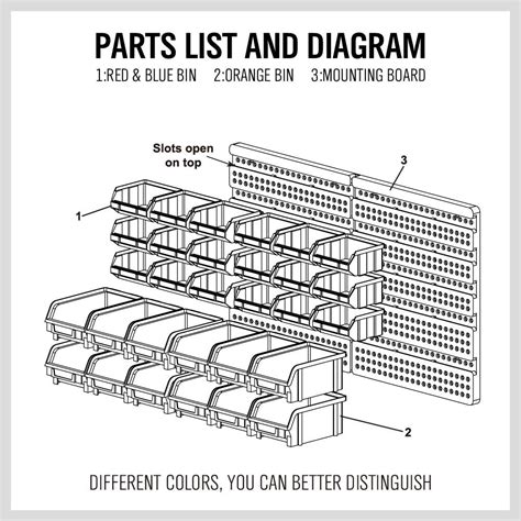Wall Mounted Tool Rack Storage Bins Foxwoll