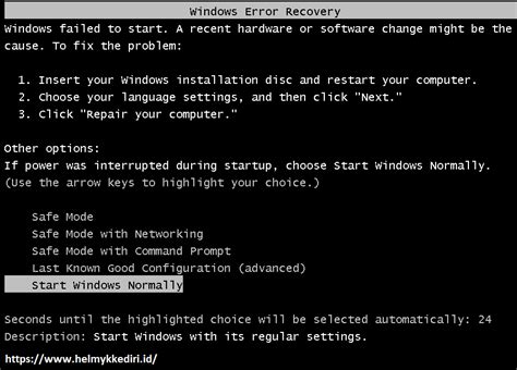 Cara Mengatasi Windows Error Recovery Dengan Mudah Blog Orang It