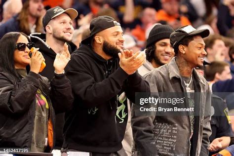 Josh Allen Gabe Davis And Stefon Diggs Of The Buffalo Bills Look On