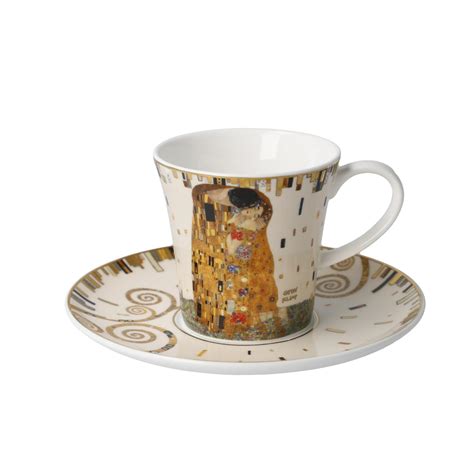 Gustav Klimt Tasse Mit Untertasse Konisch Der Kuss 250ml Goebel