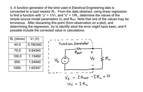 Solved 3 A Function Generator Of The Kind Used In Chegg Com