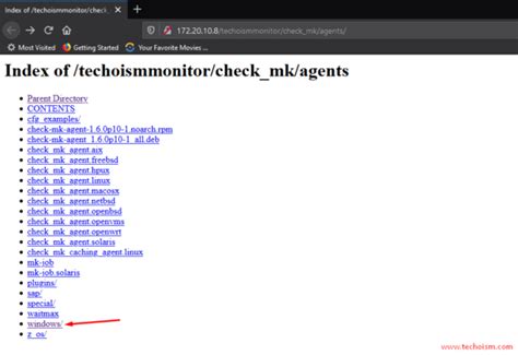 adding a check mk agent in windows host