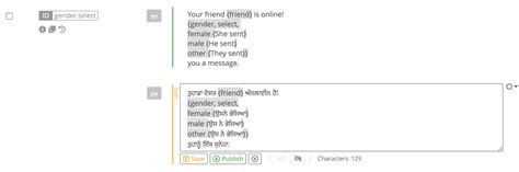 ICU Message Syntax GlobalLink Strings Software Localization