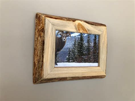 Live Edge Wood Picture Frame Rustic Frame Home Decor 5x7 Etsy