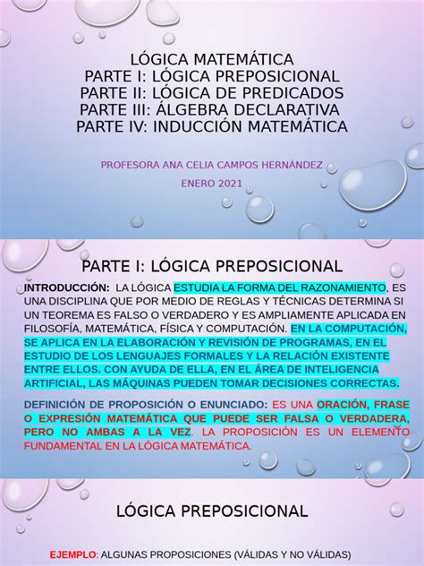 U3 Logica Matematica Parte 1 Pdf Proposición Puerta Lógica