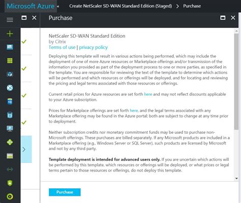 Install Citrix Sd Wan Vpx Standard Edition On Azure Release Version 93
