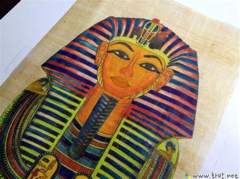 채색 이미지 파피루스 종이