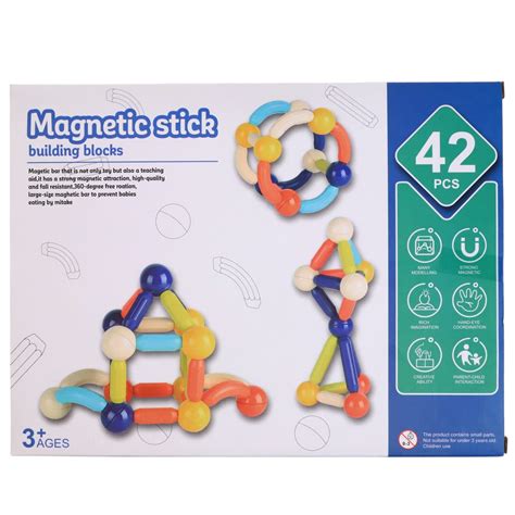 Set De Constructie Magnetic No012 3 Ani 26 Piese Multicolor Emagro