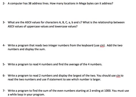 Solved 2 A Computer Has 38 Address Lines How Many Chegg Com