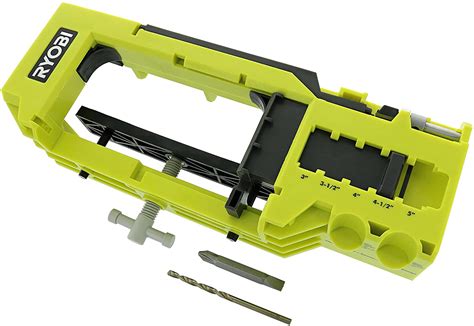 Ryobi A HT Door Hinge Installation Kit Mortiser Template Bundled With Ryobi A LM Door Latch