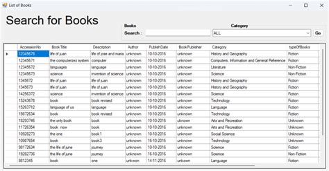 Library Management System Project In VB NET Using Database