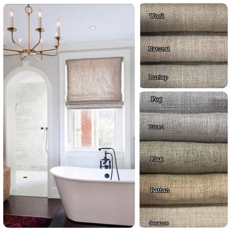 Linen Custom Roman Shades Made In Canada Flax Burlap Wool Wheat And