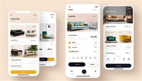 Set Of Mobile Screens With UI Design Premium AI Generated Image