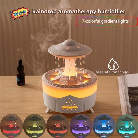 Jual Humidifier Aromatherapy Diffuser Lampu Led 7 Warna Raindrop Diffuser Pelembap Udara Jual Humidifier Aromatherapy Diffuser Lampu Led 7 Warna Raindrop Diffuser Pelembap Udara