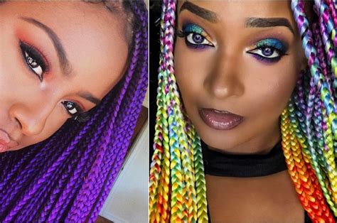 17 Colourful Box Braids You Should Definitely Try