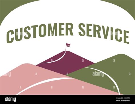 Conceptual Display Customer Service Concept Meaning Process Of Ensuring Client Satisfaction