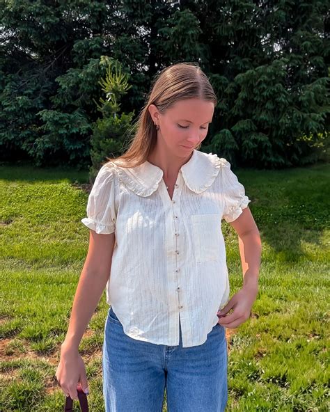 Lori Wolfe On Instagram Hey Doll 🤍🧺🦋 I Cant Get Over This Blouse Its Femine And Elegant