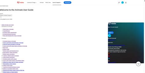 Solved Adobe Online User Guide For Animate Not Working Adobe